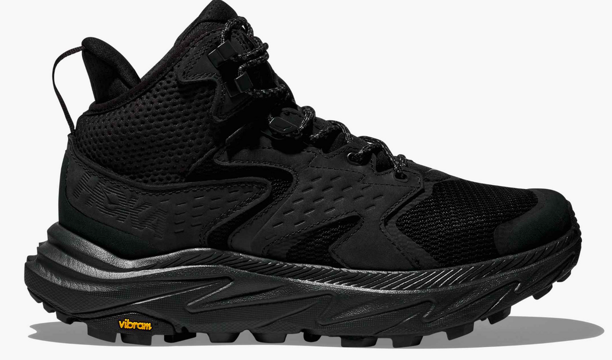 Hoka Men's Anacapa 2 Mid GTX Gore-Tex Waterproof Hiker All Black (D or ...