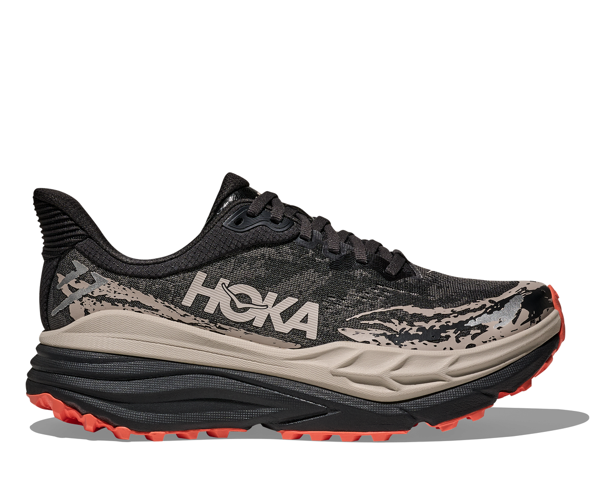 Hoka Women's Stinson 7 Black/Putty New Spring 2026 Color – Mass General ...
